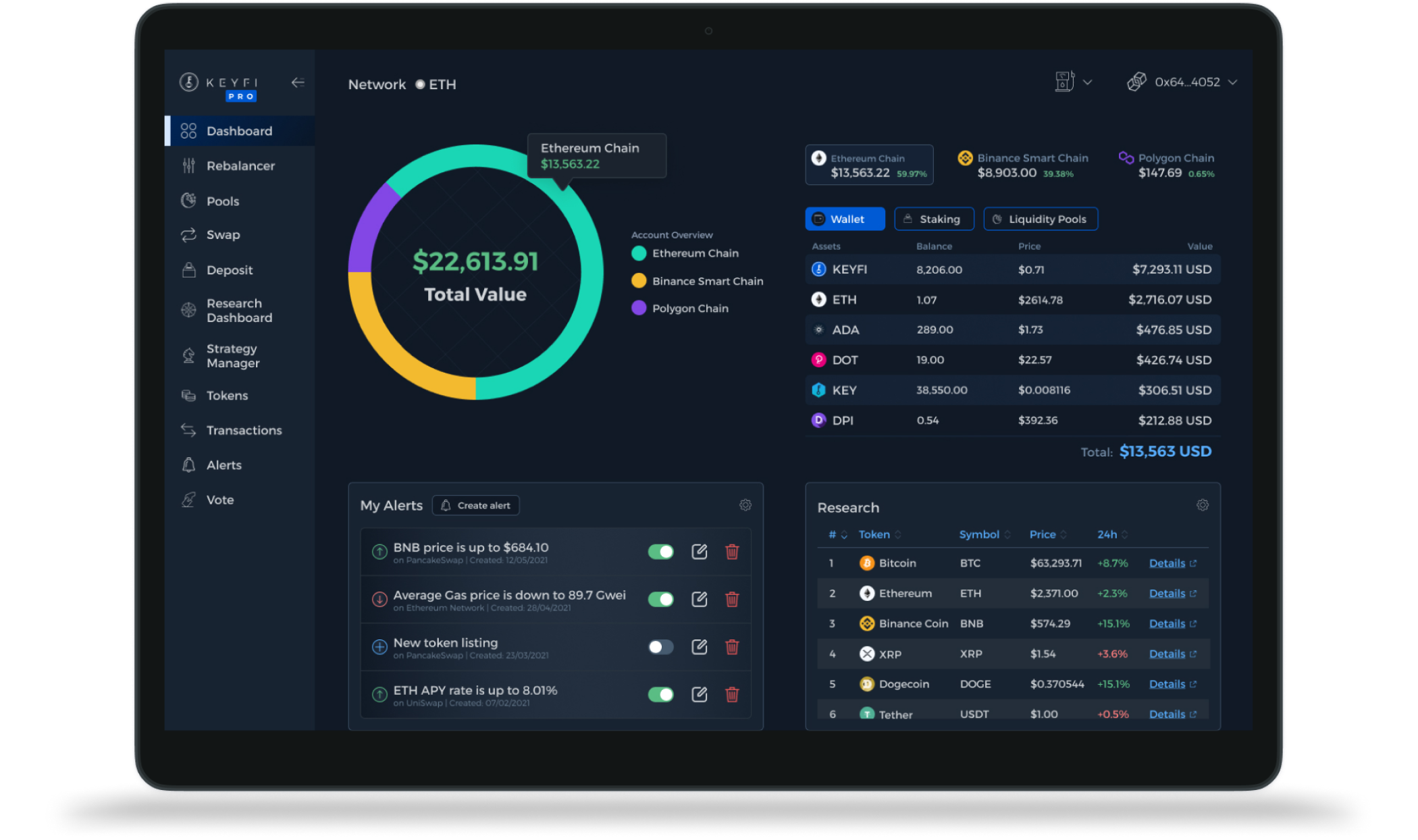 KeyFi Home Page - Unlock The Future Of Finance